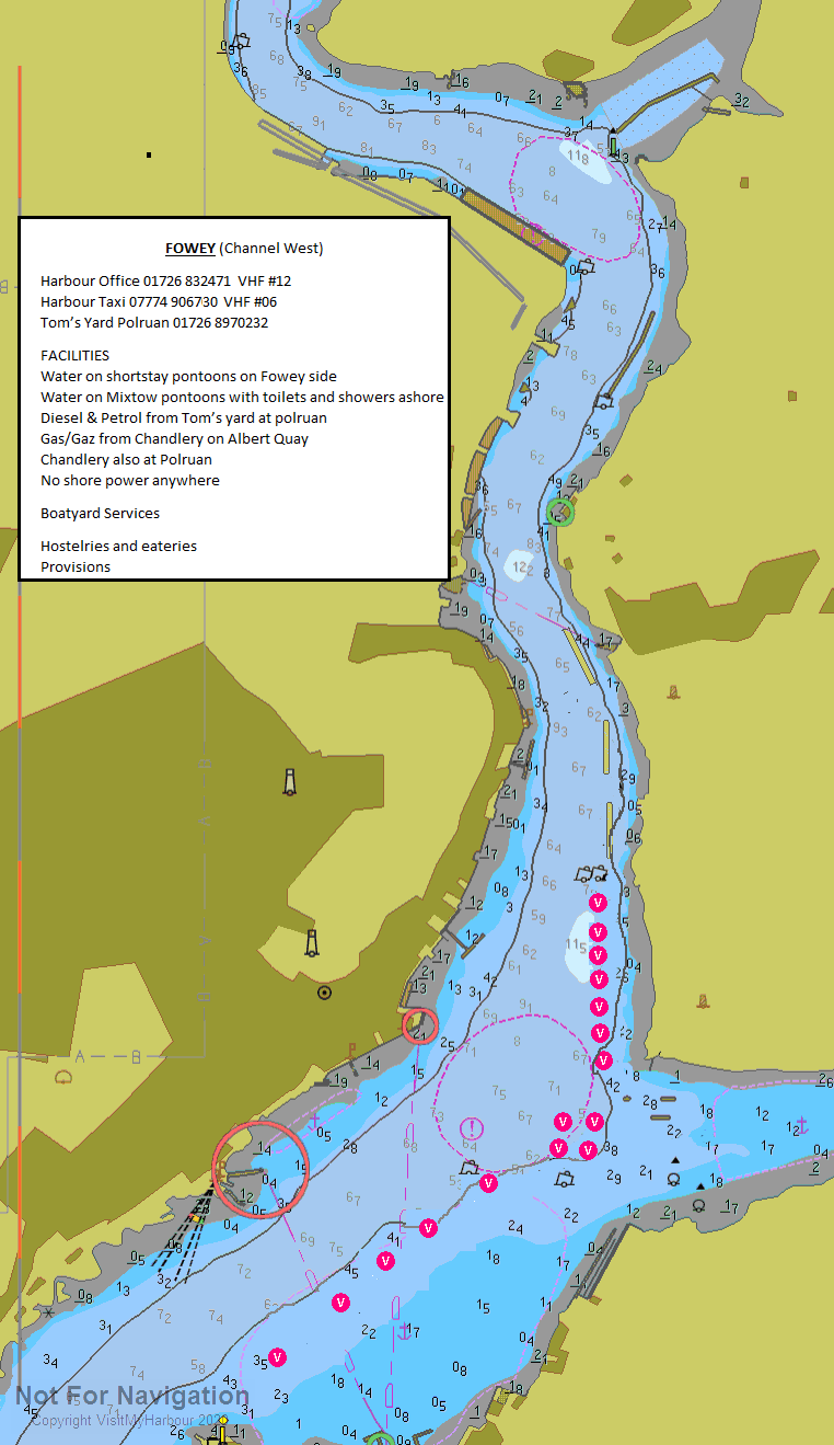 Fowey Harbour [Expanded View] - Channel, West: pilotage, charts, photos ...
